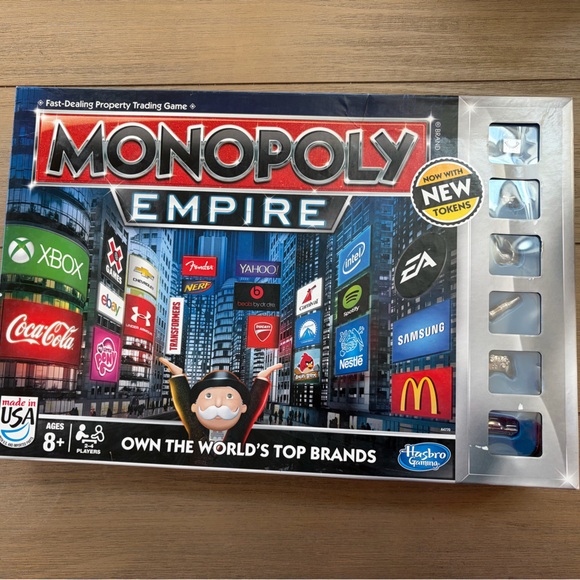 Hasbro | Games | Hasbro Monopoly Empire Game With Colorful Brand Logos ...